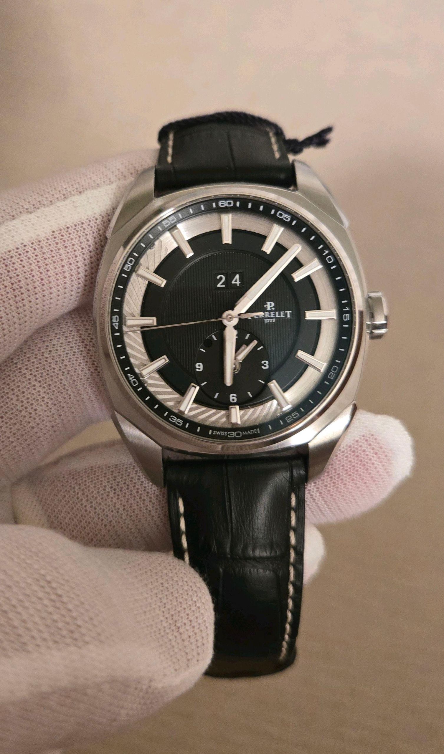 Pre-Owned Perrelet Lab Peripheral Big Date / Dual Time GMT For Sale