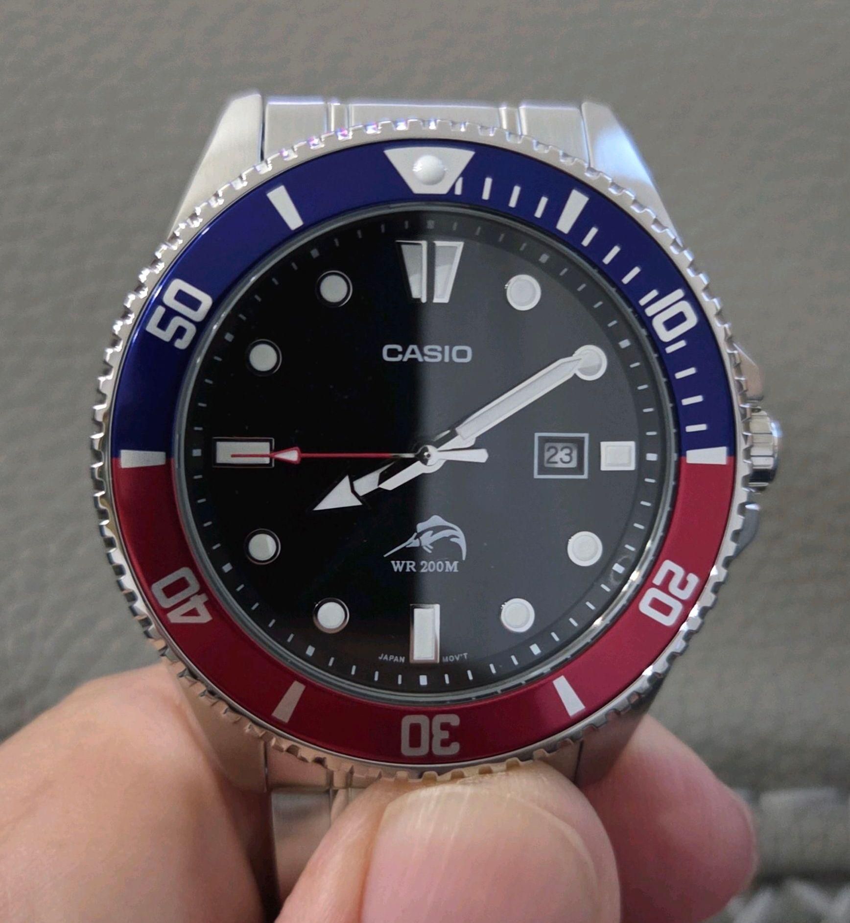 Casio Marlin Duro Pepsi | WatchCrunch