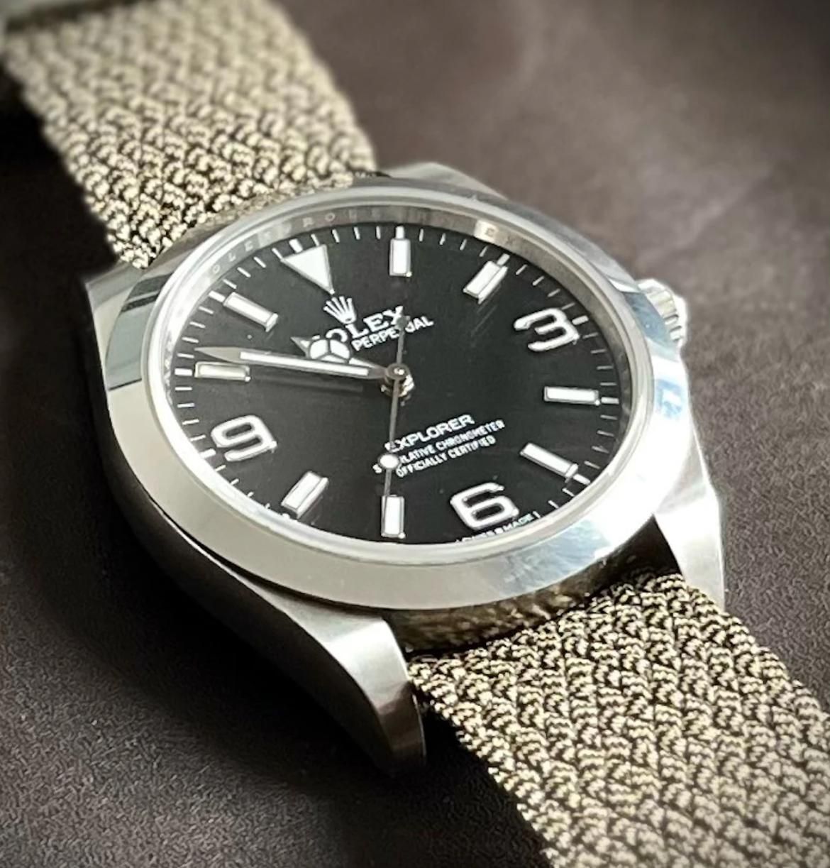 Rolex Explorer 124270 on Perlon Strap?¿ | WatchCrunch