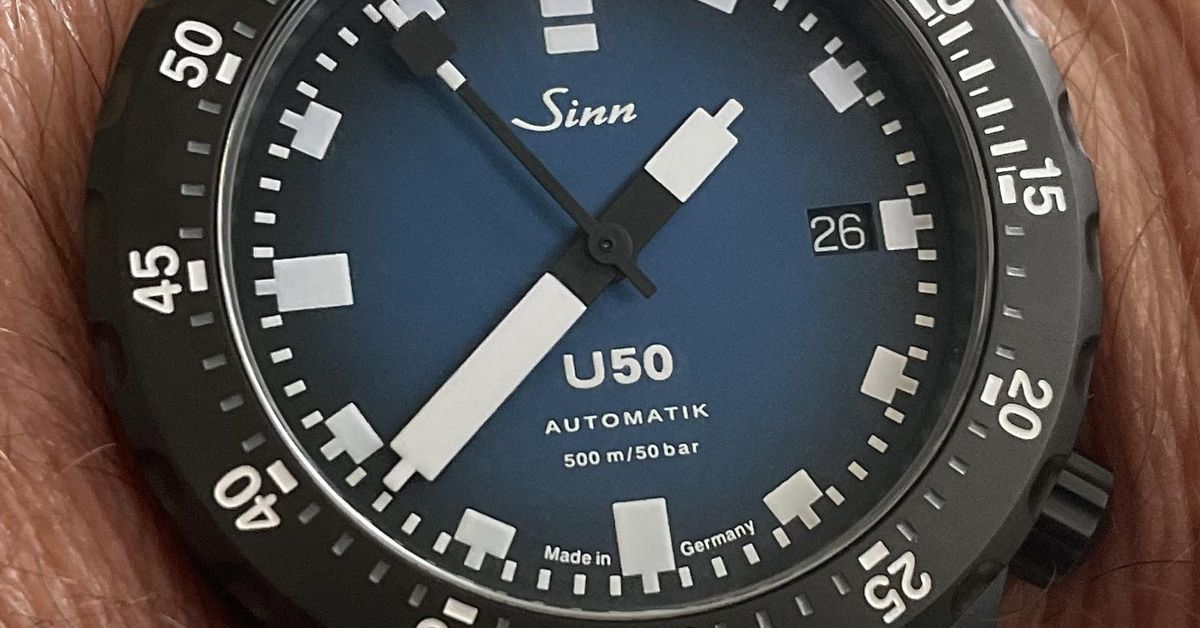 Sinn U50 Black & Blue | WatchCrunch