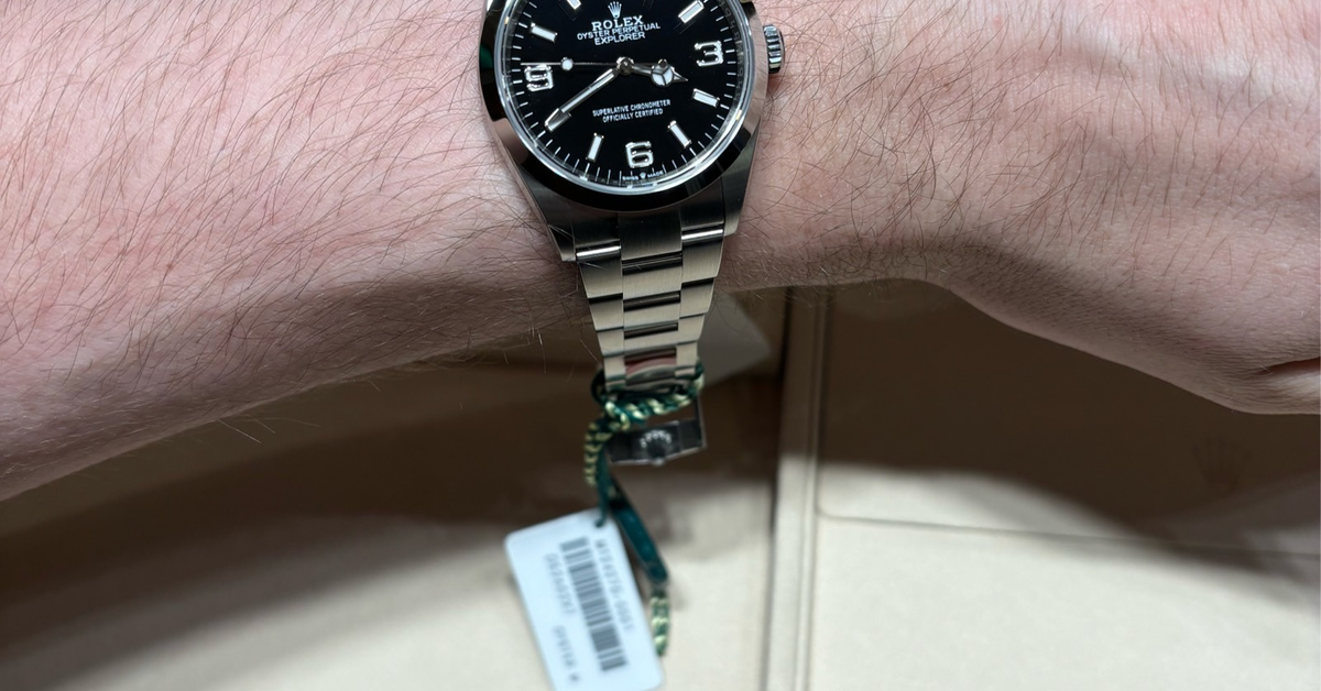Finally got to try on my dream, true-grail Rolex, 124270 Explorer ...