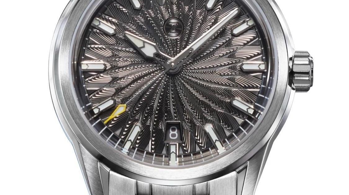 Zelos Helica Slate Gray Guilloché | WatchCrunch