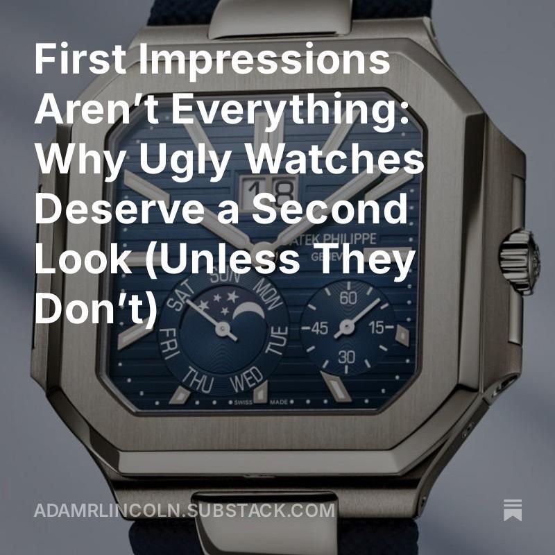 First Impressions Aren’t Everything: Why Ugly Watches Deserve a Second ...