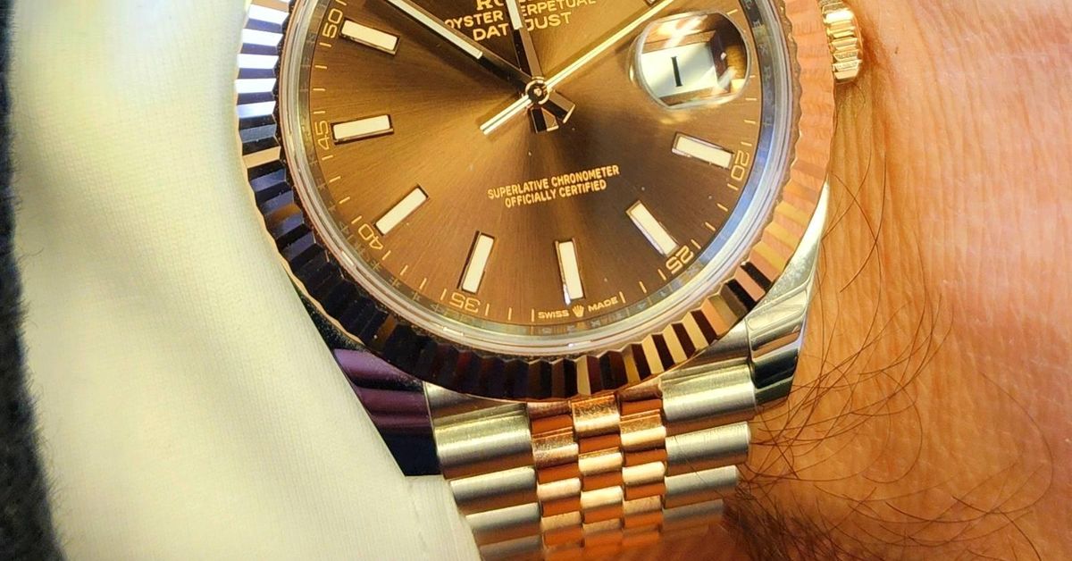 Chocolate Brown with Biscuit Brown | WatchCrunch