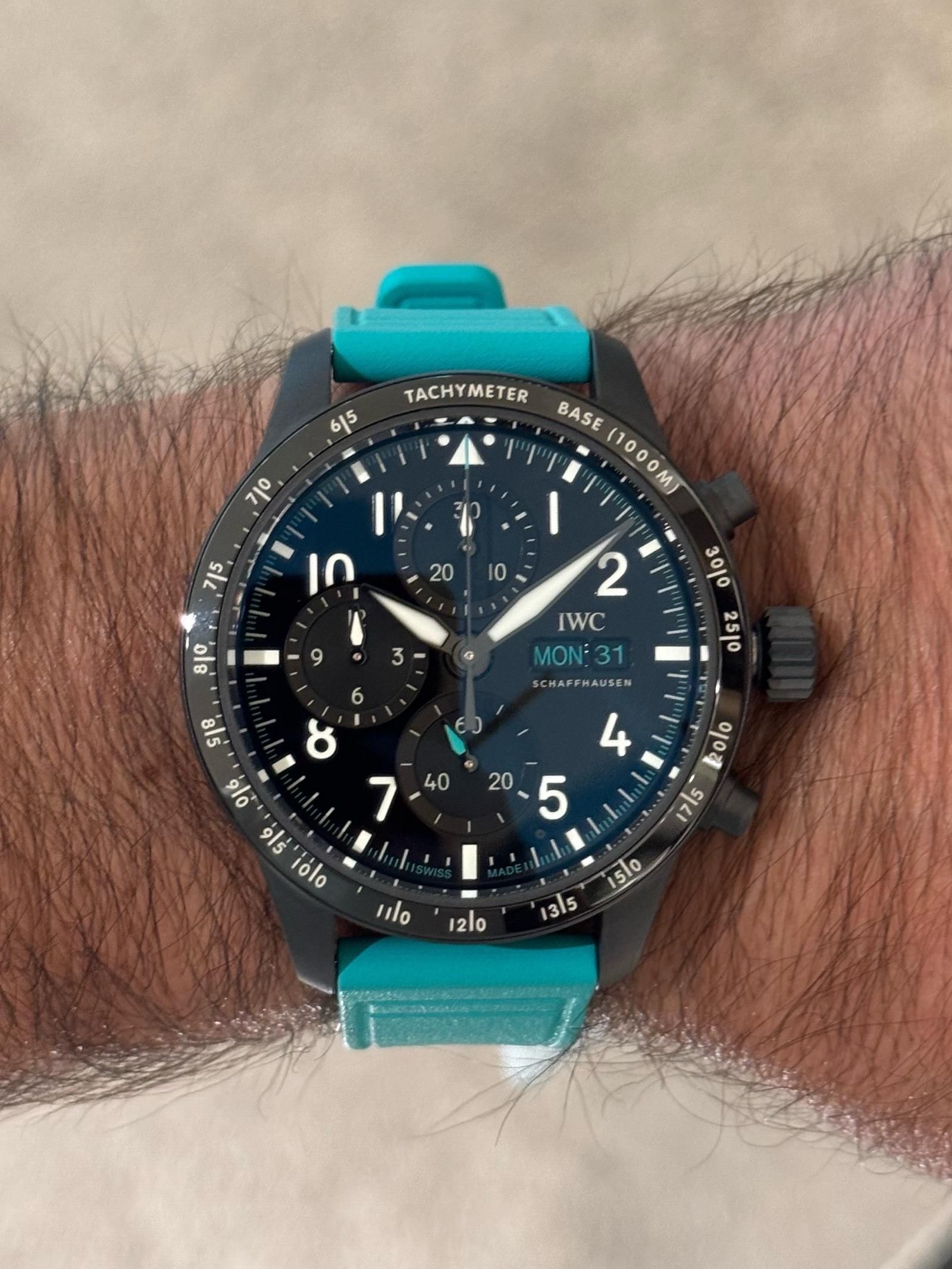 IWC Pilot's Watch Performance Chronograph 41 mercedes - AMG PETRONAS Formula One™ Team | WatchCrunch