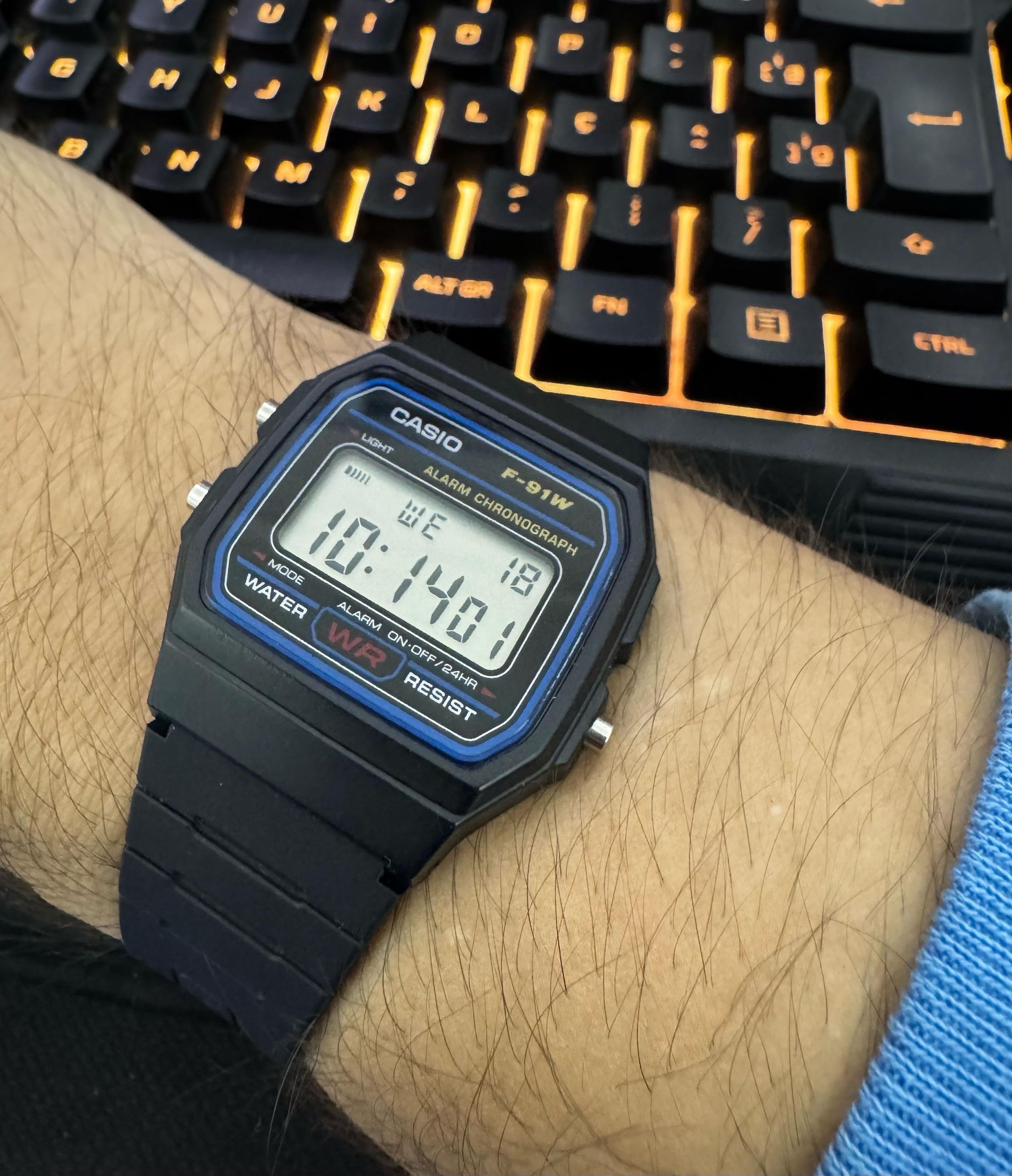 My F91W… the king of comfort and couch patrol. | WatchCrunch