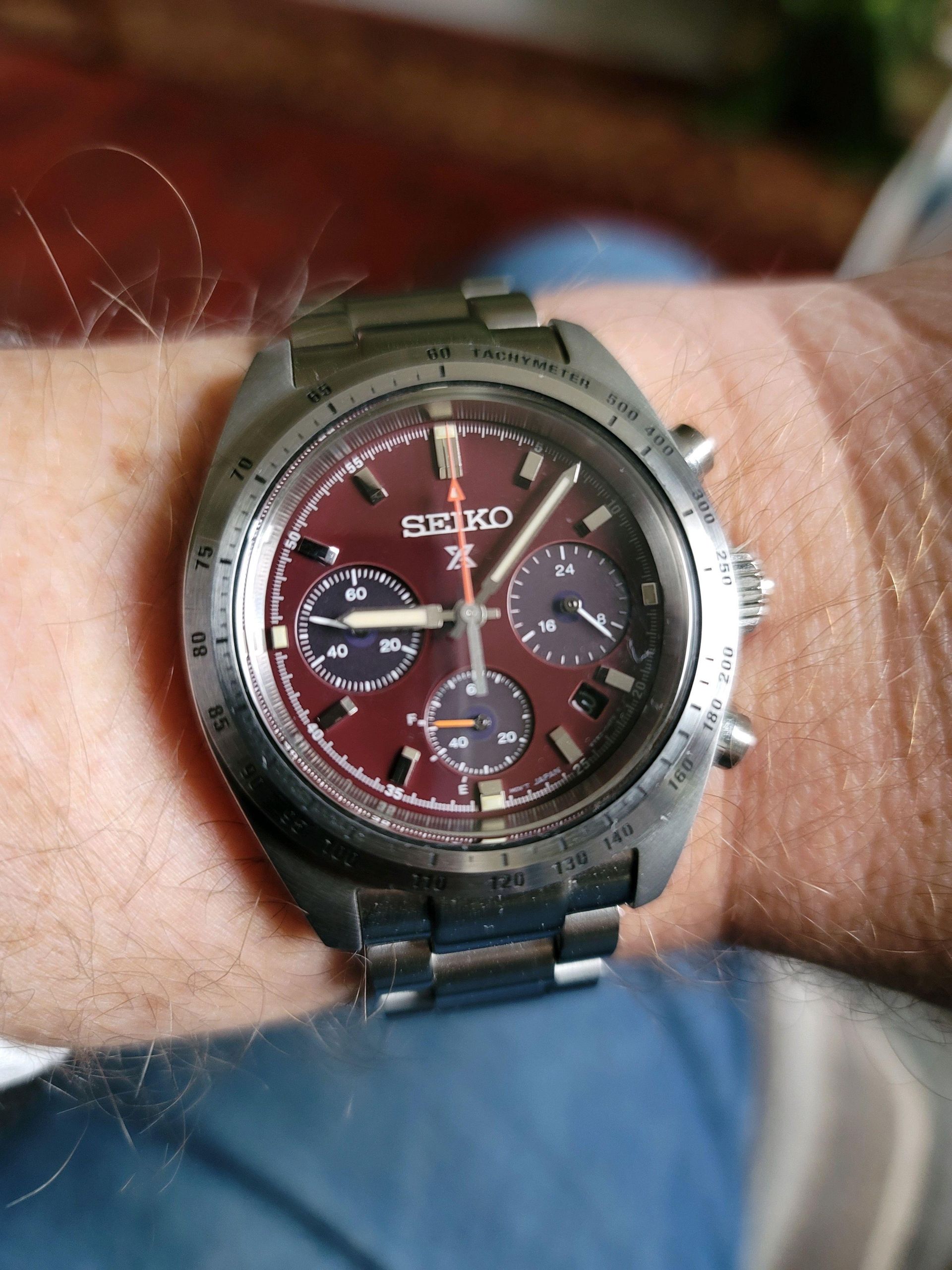 seiko prospex speedtimer ssc953p1 red | WatchCrunch