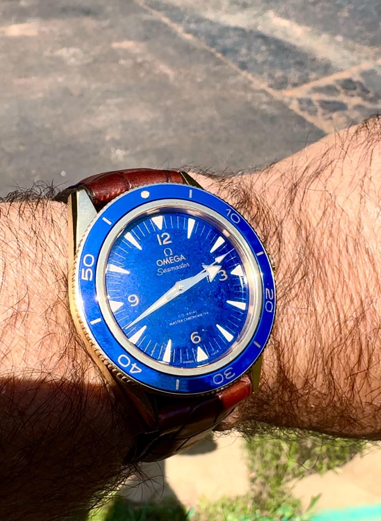 Another amazing strap by Aaron Bespoke transforms a very rare Seamaster ...