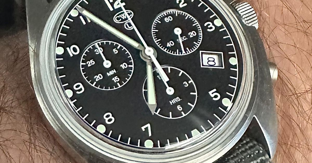 Pre-Owned CWC Falcon Pilot Chronograph For Sale