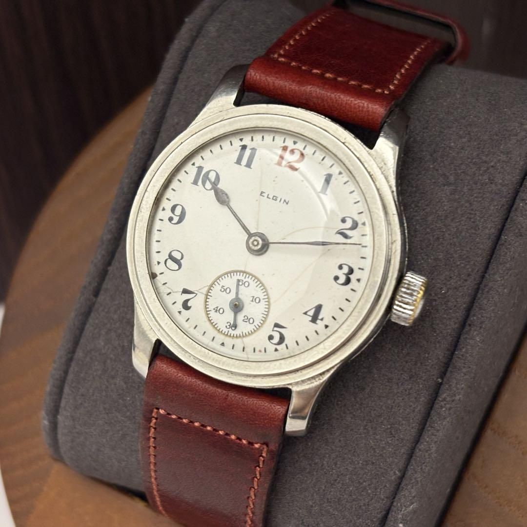 Elgin Stepped Bezel "Enamel Dial", Staybrite Case ca. 1935 | WatchCrunch