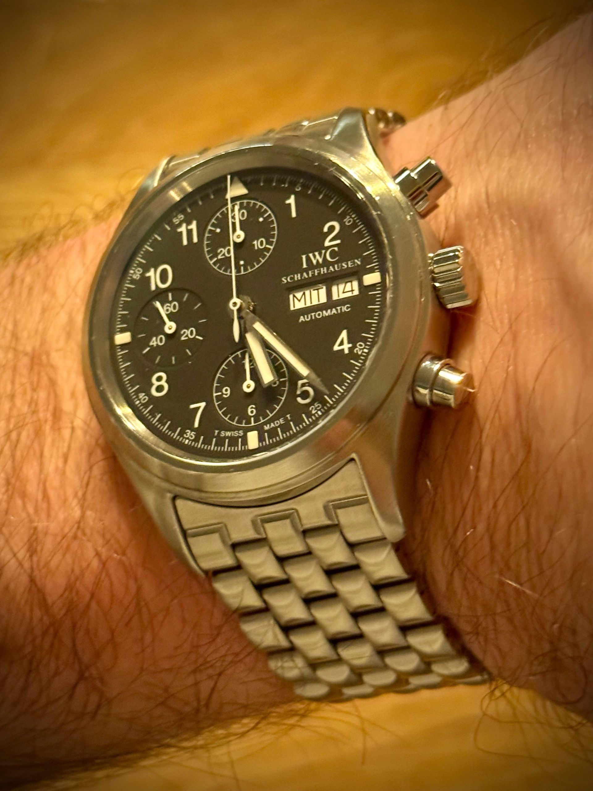 New (Vintage) Watch Alert: 2000 IWC Fliegerchronograph Ref. 3706 — on ...