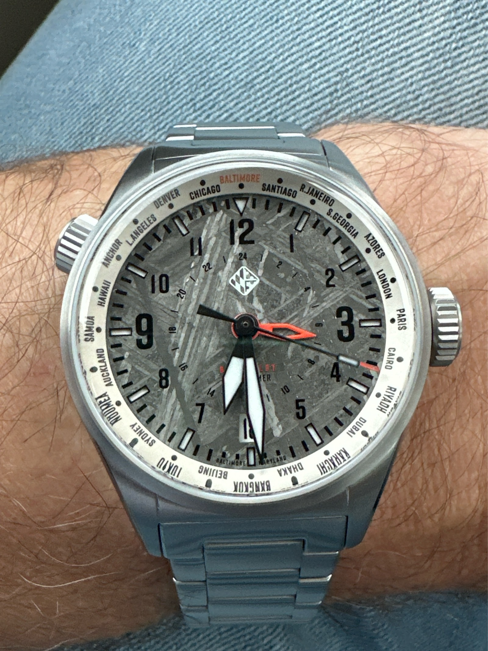 Tsao Baltimore Watch co. Baltimore Pilot Worldtimer | WatchCrunch