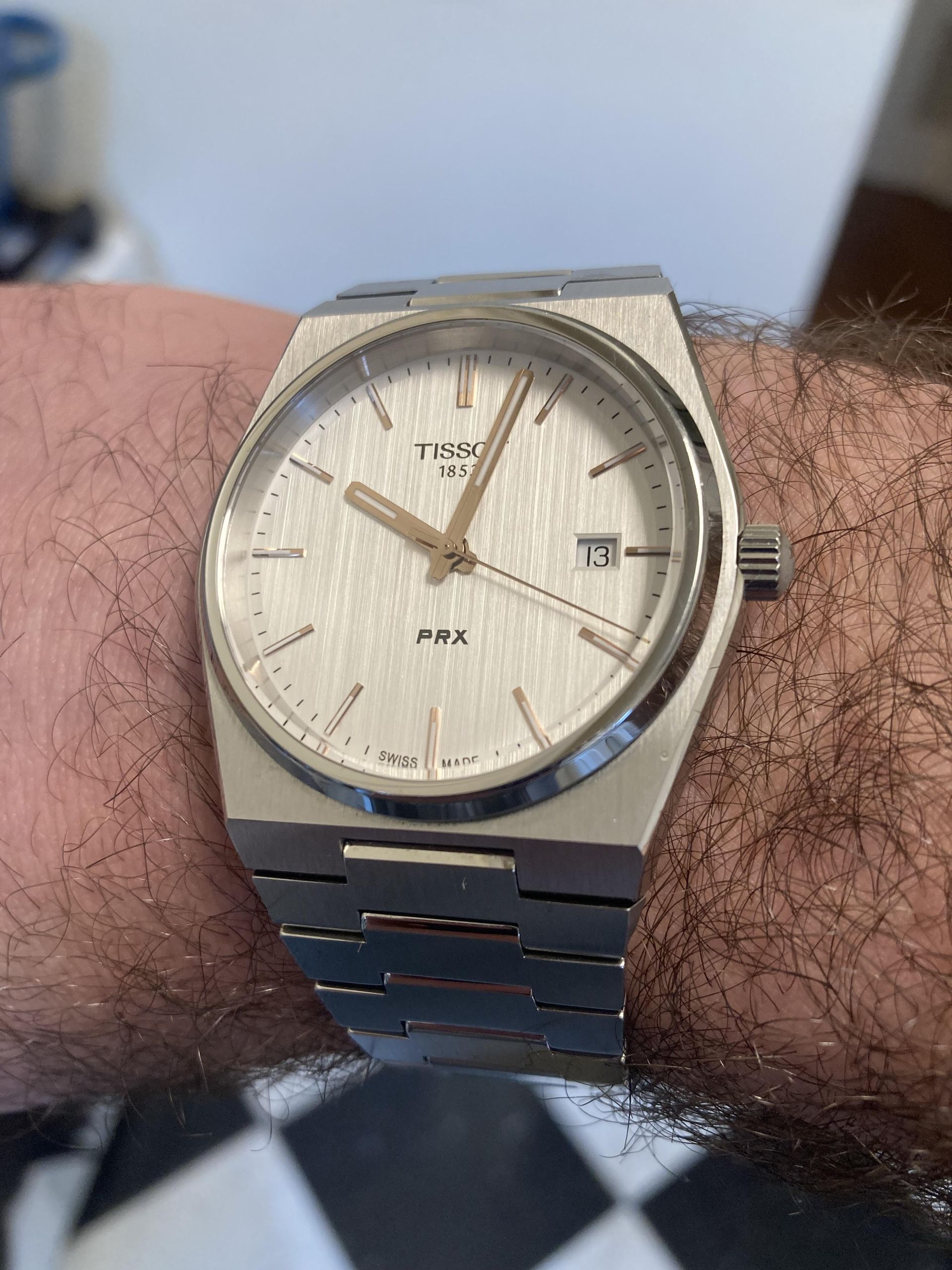 I think I prefer the dial on the quartz PRX. | WatchCrunch