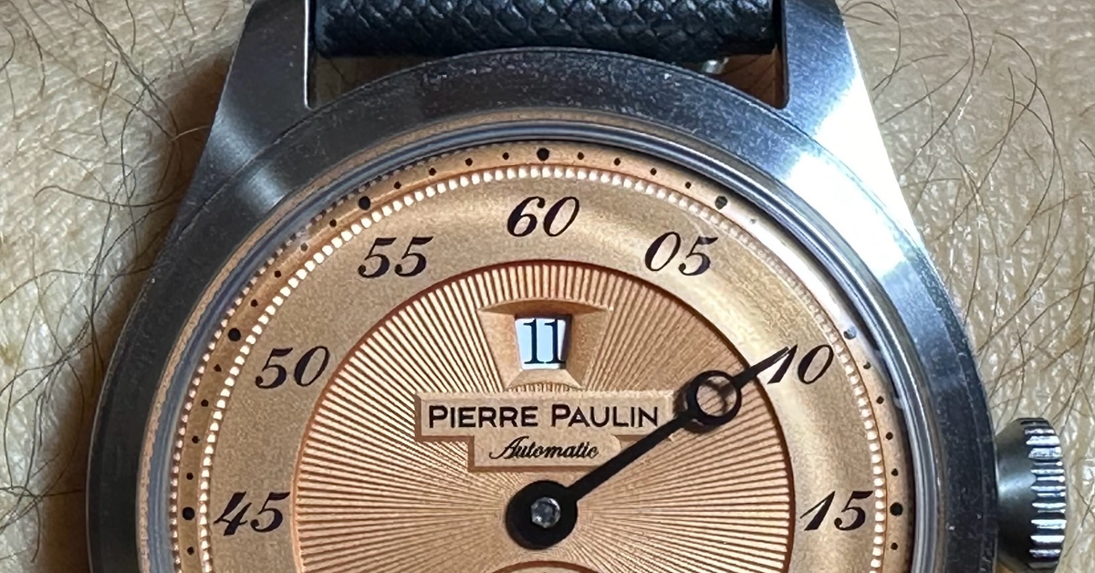 Pierre Paulin (Merkur) 38mm Sea-gull ST17 Jump Hour Automatic - Salmon Dial (2329208) | WatchCrunch
