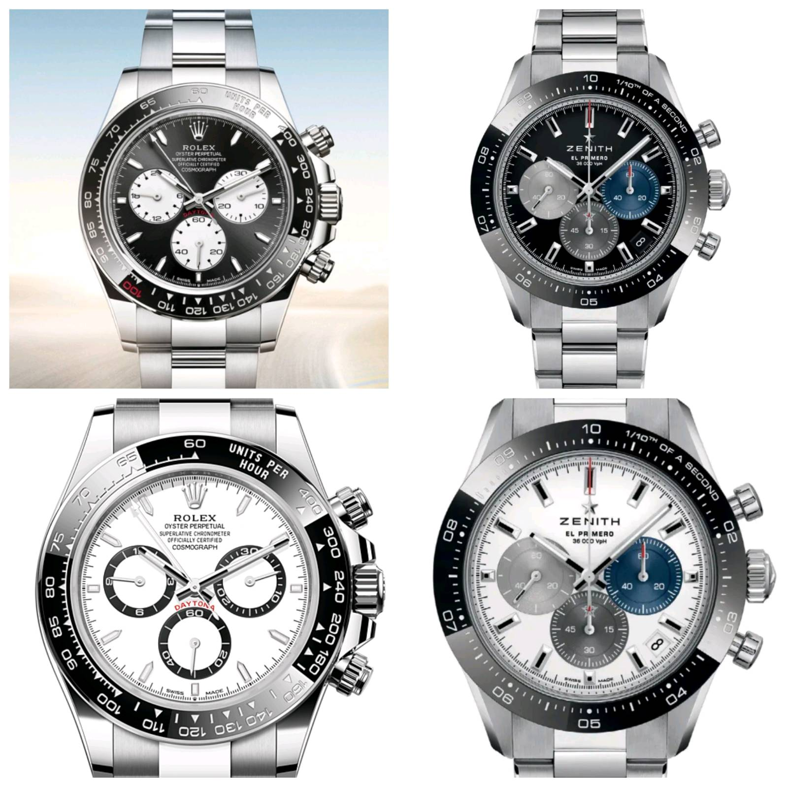 "Zenith Chronomaster vs. Rolex Daytona: Homage or Copycat? You Be the ...