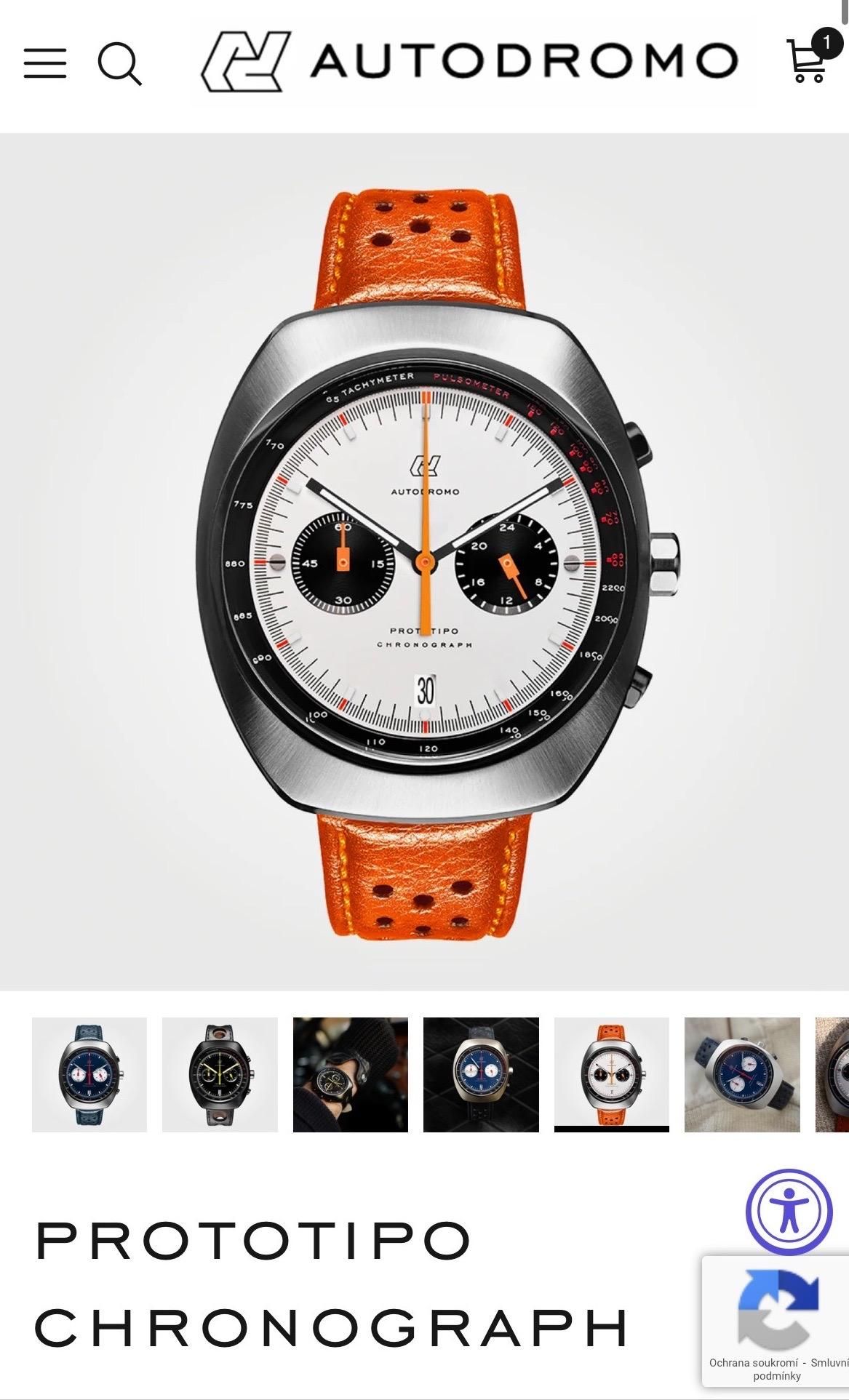 Watch simmilar to this (cushion, racing chrono) for around 200-300 ...