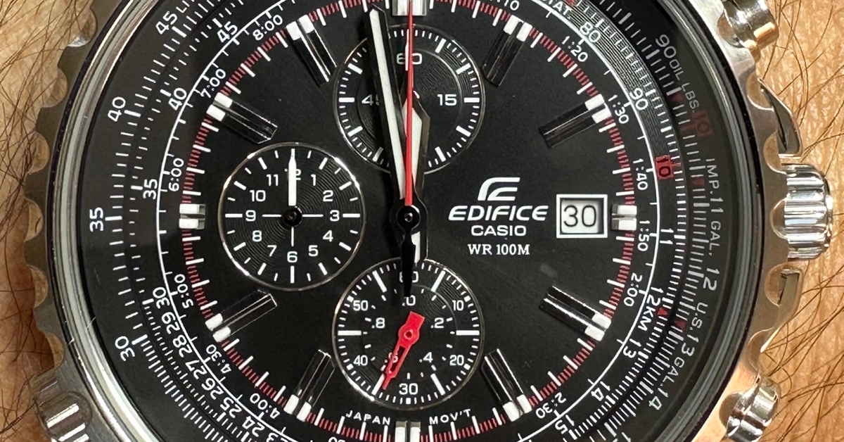 Another Impressive Chronograph - Casio Edifice Silver Chronograph ...
