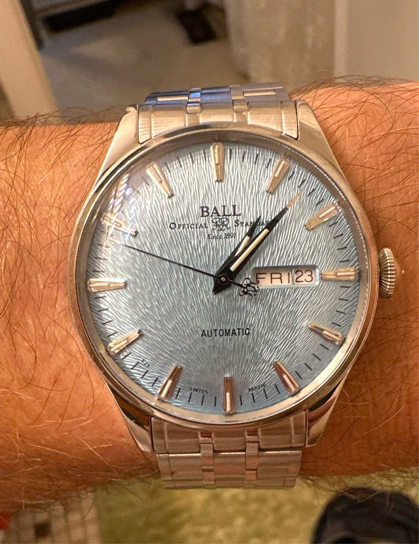 Ball Trainmaster Eternity Ice Blue | WatchCrunch