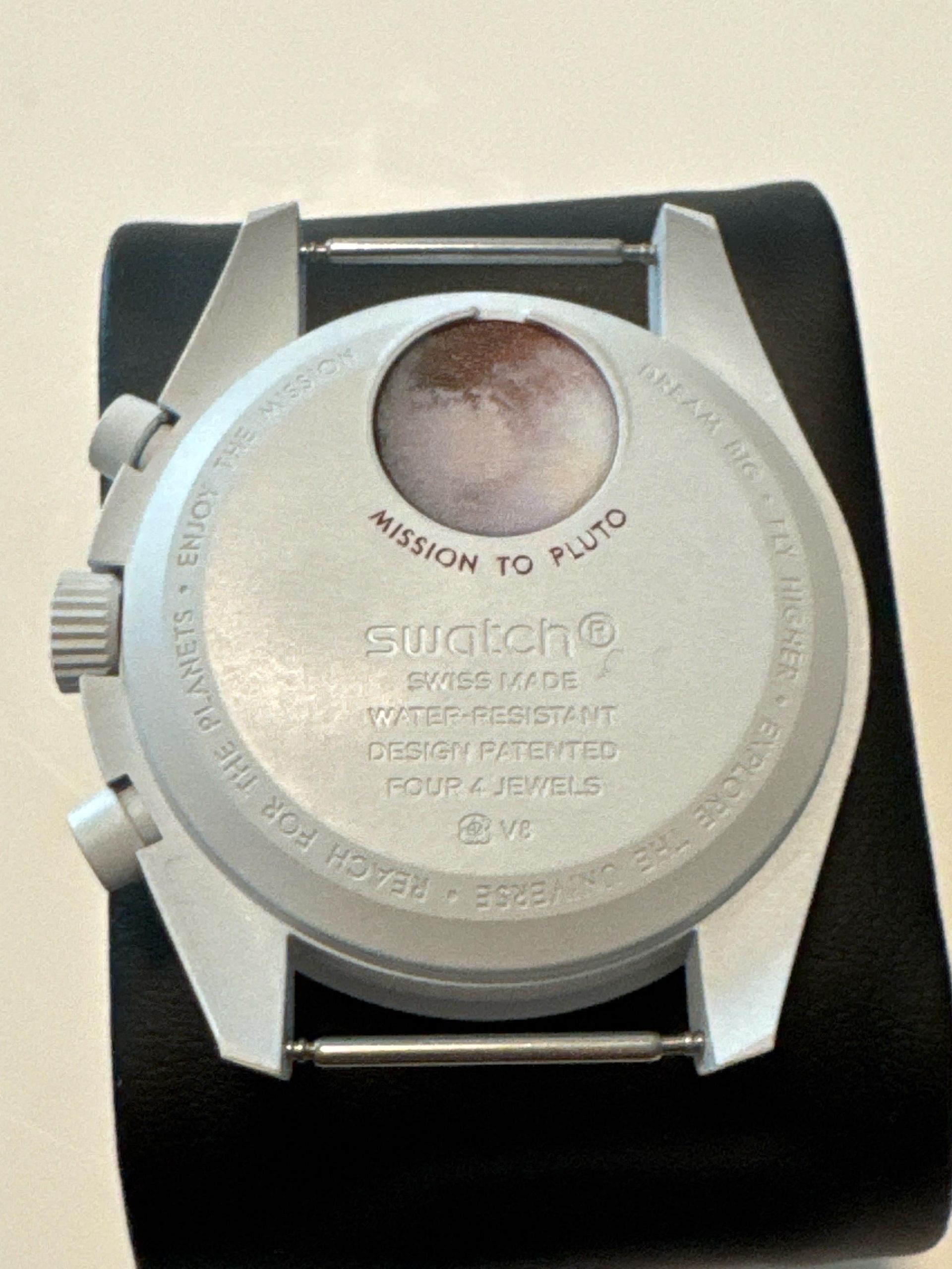 Swatch x Omega Moonswatch Mission to Pluto | WatchCrunch