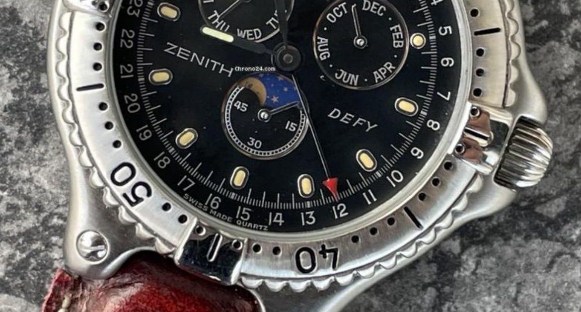 Zenith Defy Triple Calendar Moon Phase | WatchCrunch