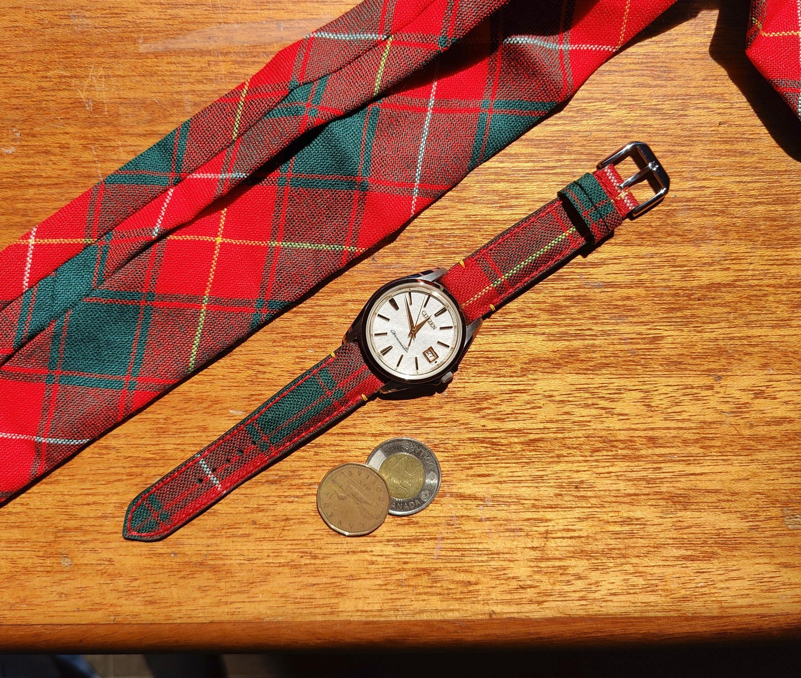 Custom tartan strap from Aaron Bespoke | WatchCrunch