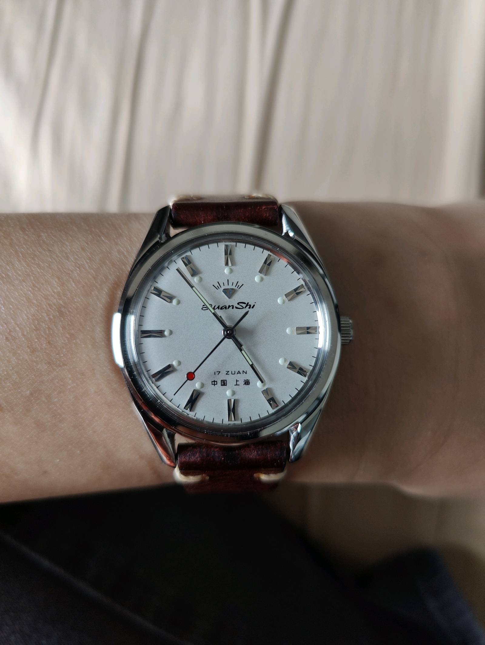 Zuanshi vintage Chinese watch w/ Tongji ZSH handwound movement ...