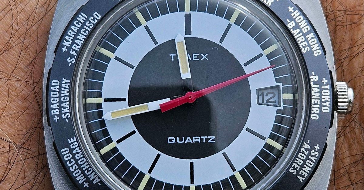Timex World Time 1972 Reissue | WatchCrunch