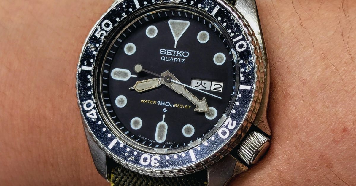 Seiko 150m Quartz Diver 7548-7000, made in June of 1981. | WatchCrunch