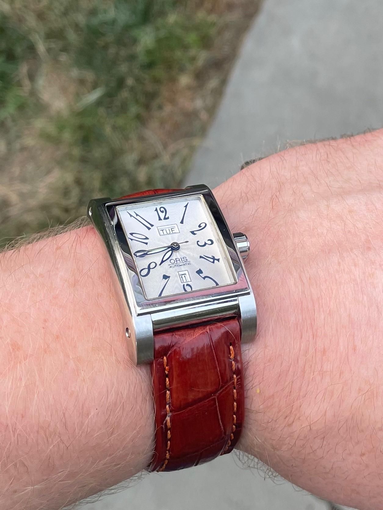 Oris Miles Davis Day Date Rectangular | WatchCrunch