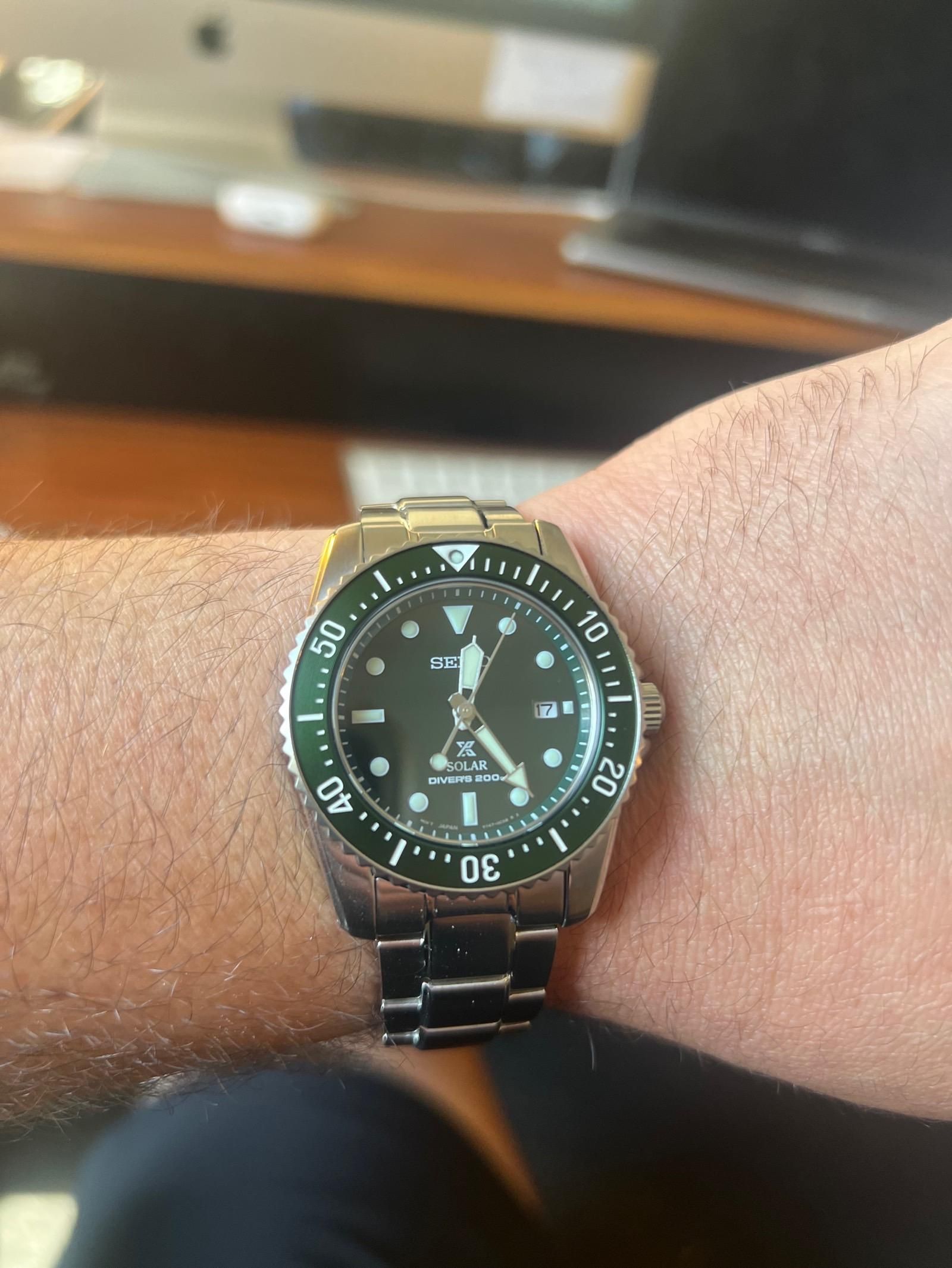 On The Wrist: Seiko SNE583 Solar Diver | WatchCrunch