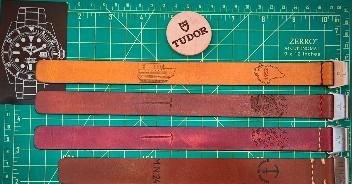 Rolling my own. Leather strap designs and artwork | WatchCrunch