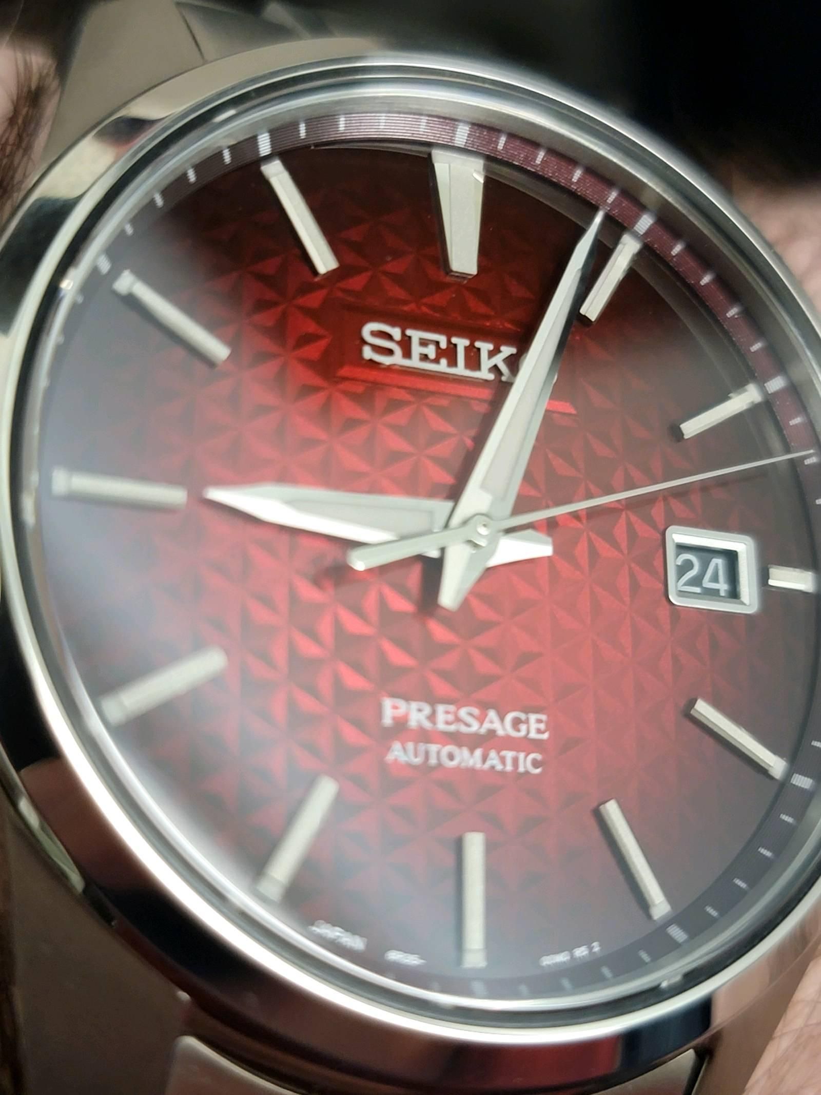 Seiko Presage Sharp Edged Red | WatchCrunch