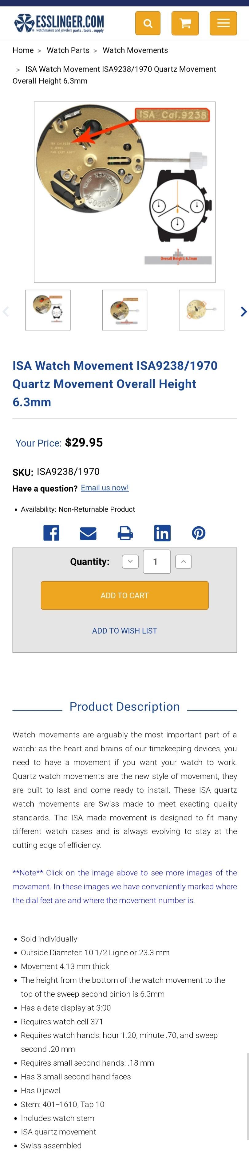 ISA 9238/1970 Movement Question | WatchCrunch