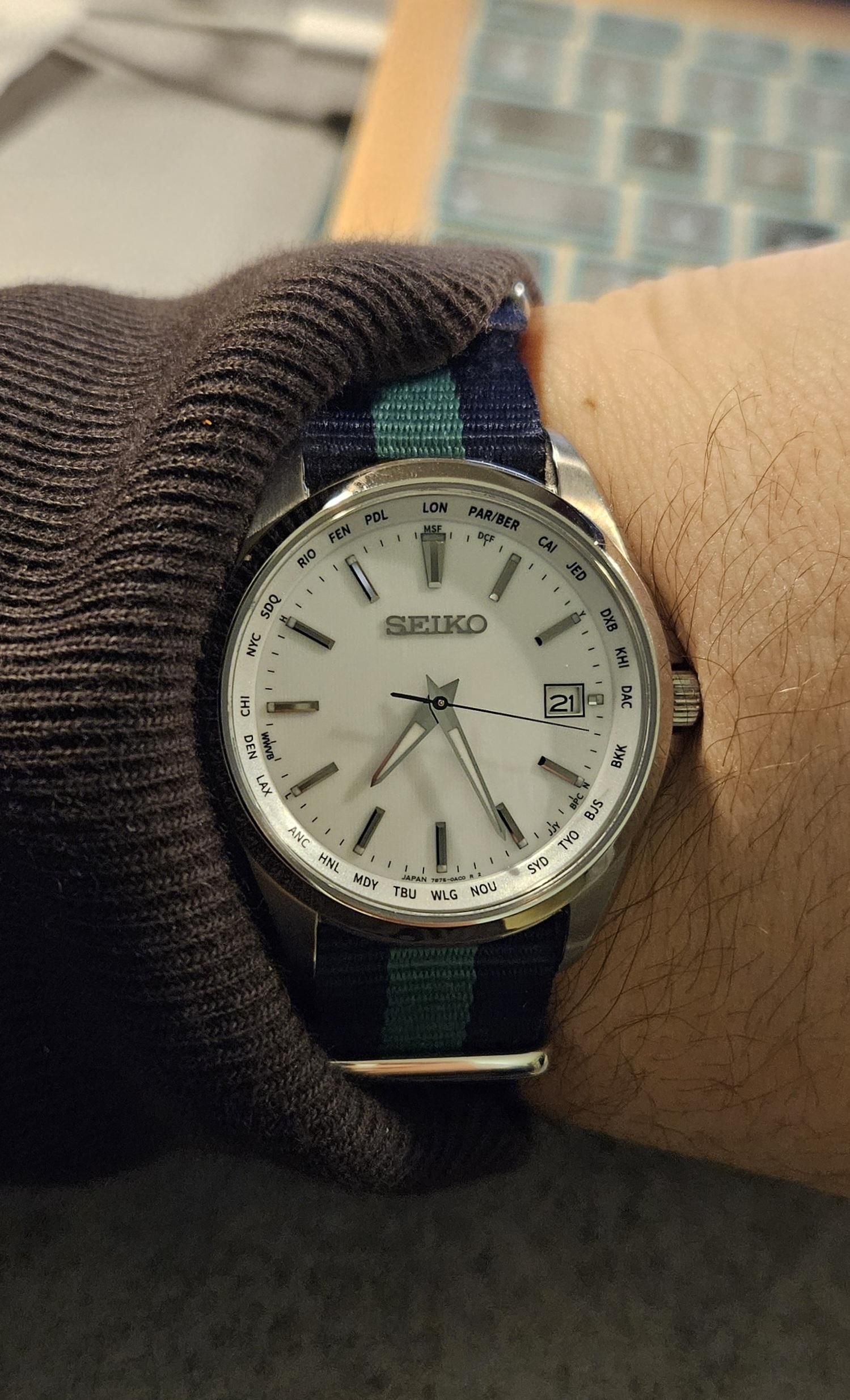 Seiko Selection solar powered radio wave | WatchCrunch