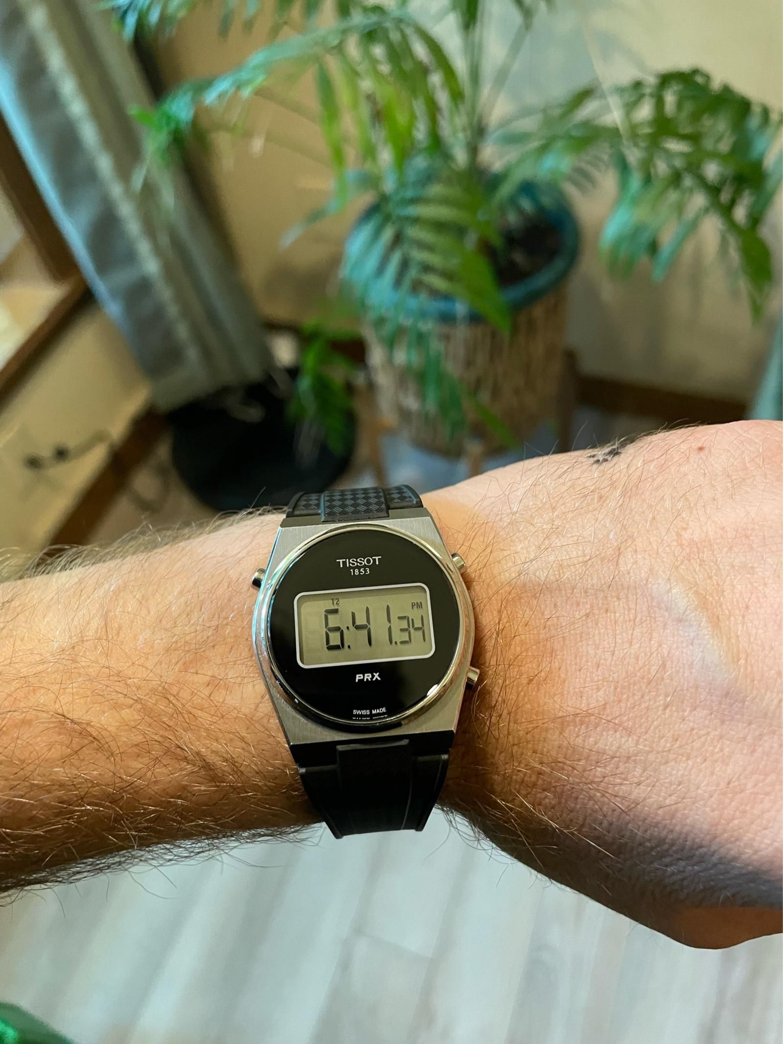 Dayum! Tissot PRX digital on rubber | WatchCrunch