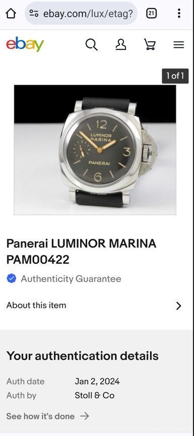 eBay Authentication - Review | WatchCrunch