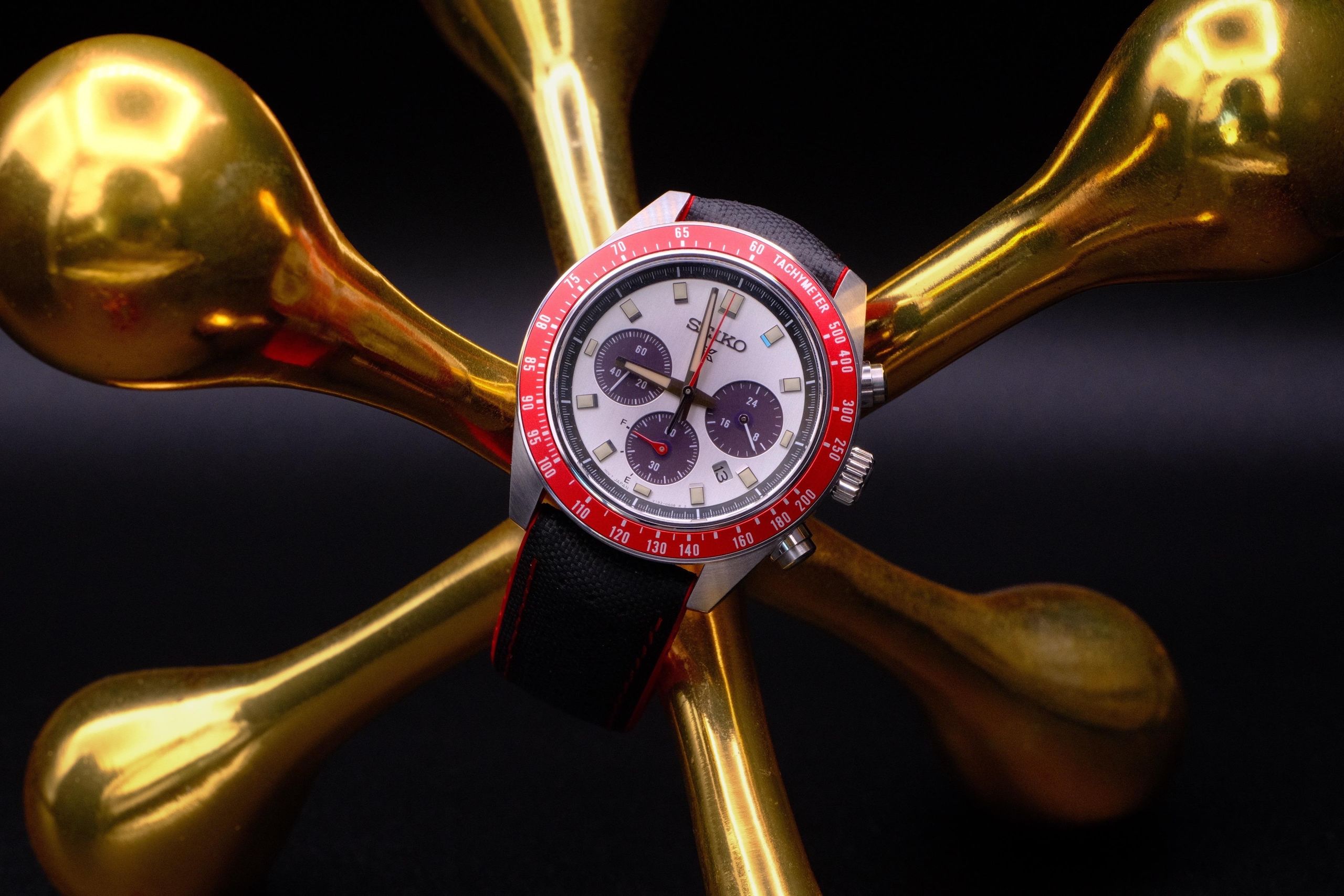 Seiko Speedtimer on Hirsch Strap | WatchCrunch