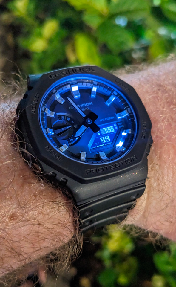 Barely Legible & Cool: G-Shock GA-2100-1A1 "CasiOak" Review | WatchCrunch