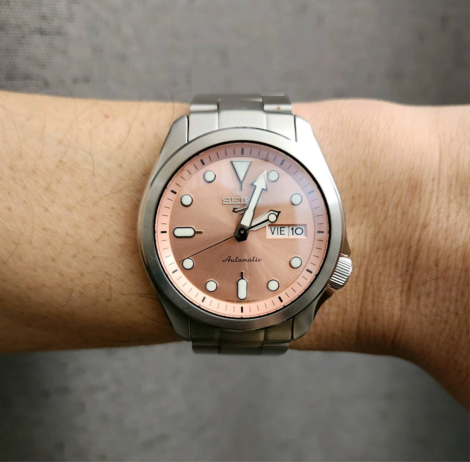 Love My New Salmon Dial Seiko SRPE (Mod) | WatchCrunch