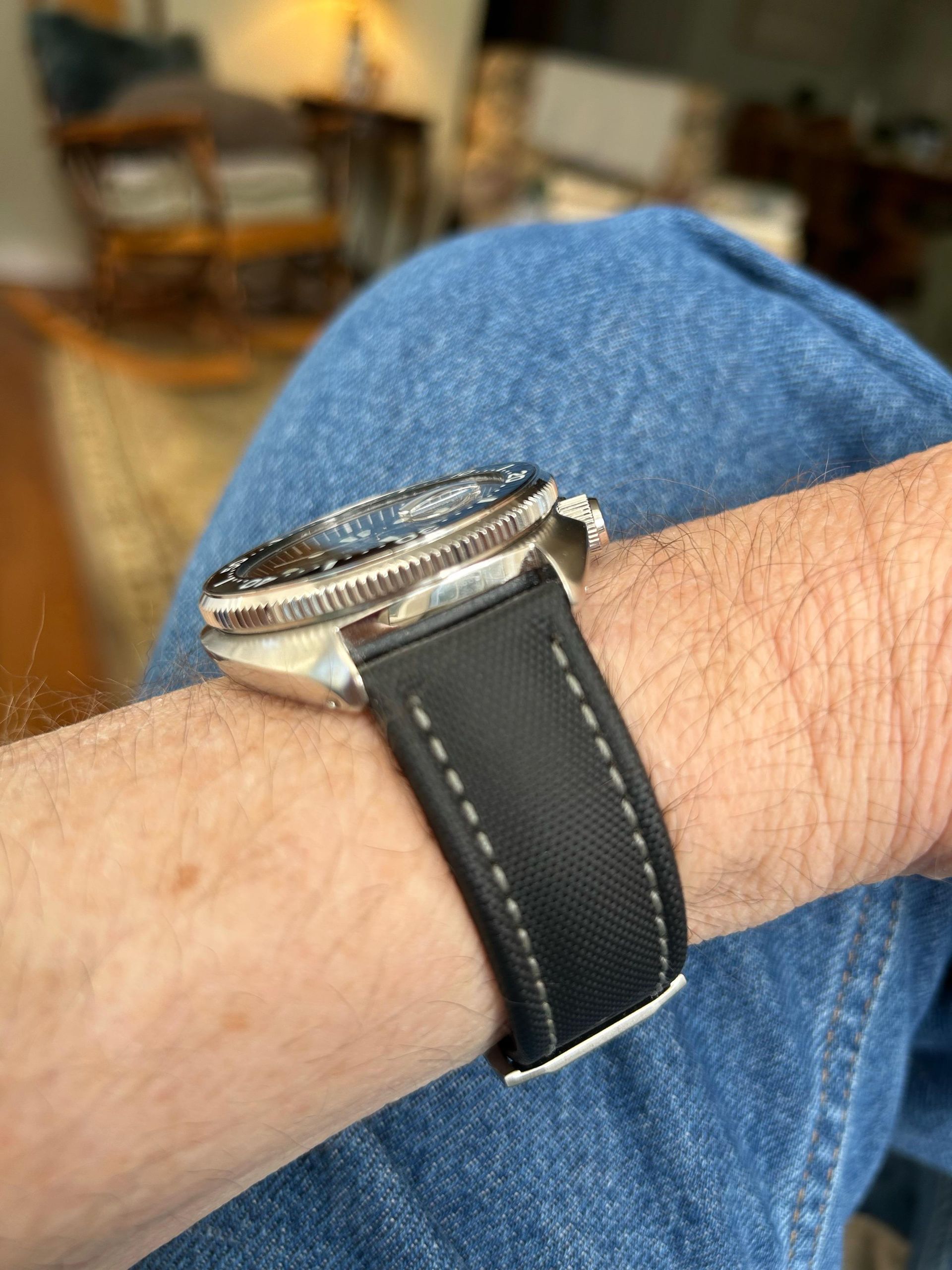 Seiko King Turtle - Sailcloth strap | WatchCrunch