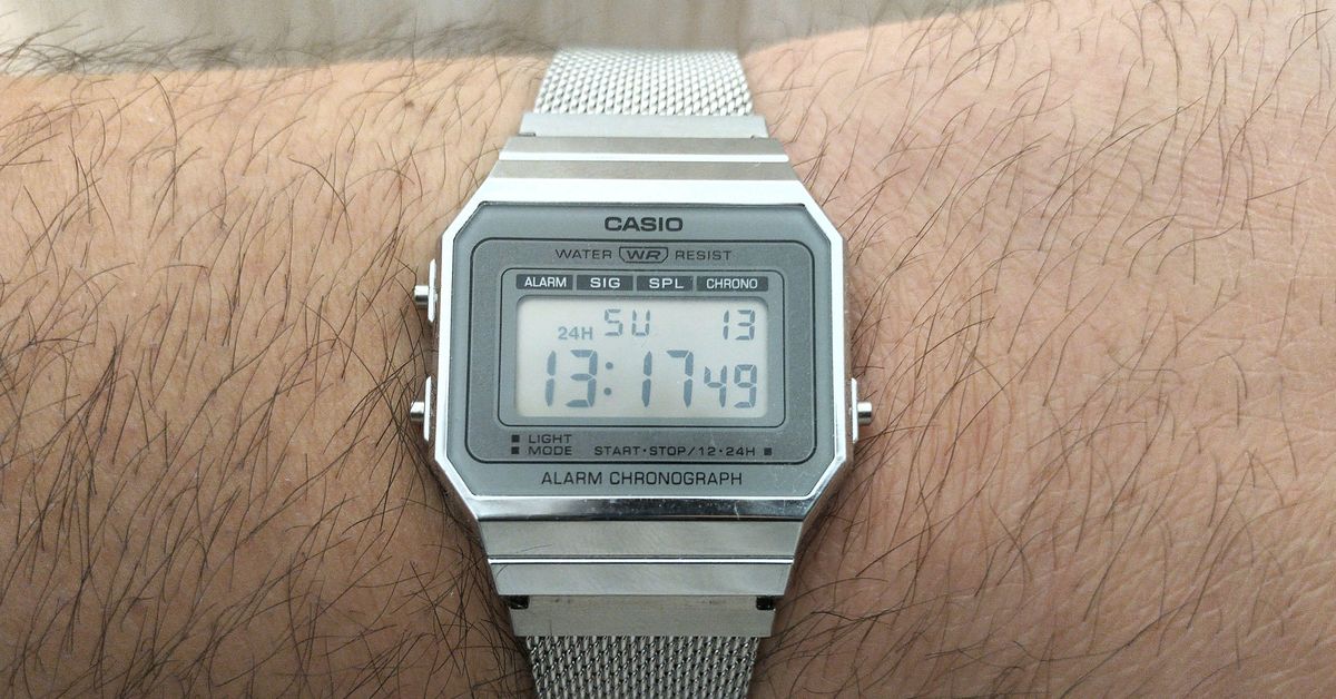 Casio A700 (silver greyscale version) - The Unlikely | WatchCrunch
