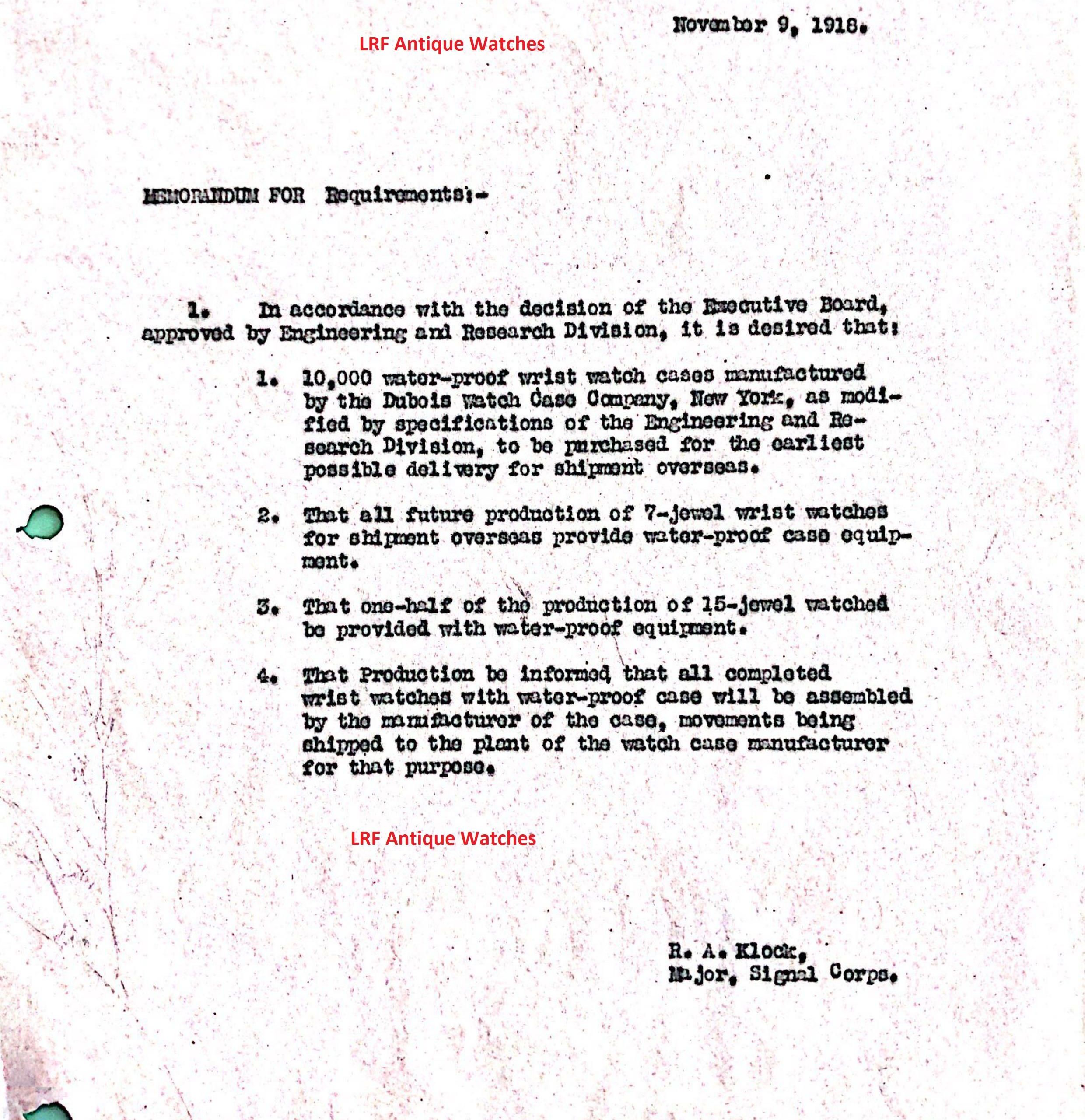 Rolex was NOT the World's First Waterproof Watch, US Army Documents ...
