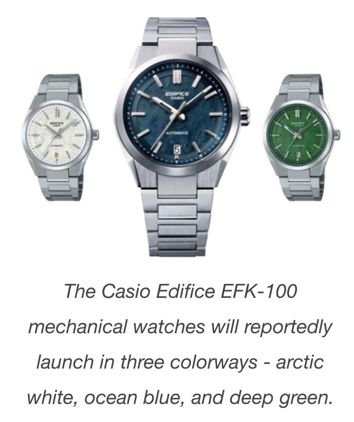Looks Like the Rumors Are True! An Automatic Casio Edifice! | WatchCrunch