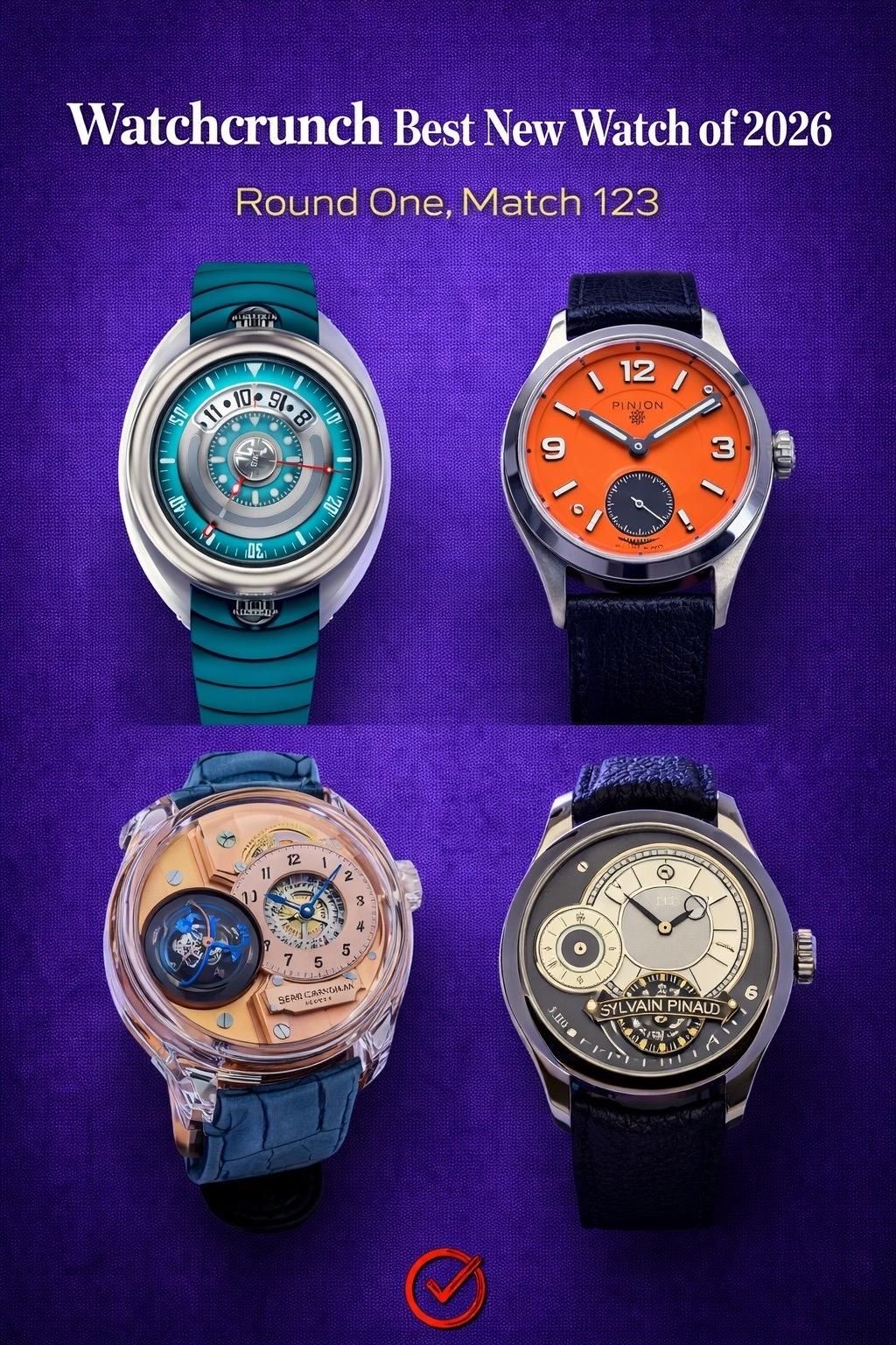 Best New Watch of 2026: Round One, Match 123 | WatchCrunch