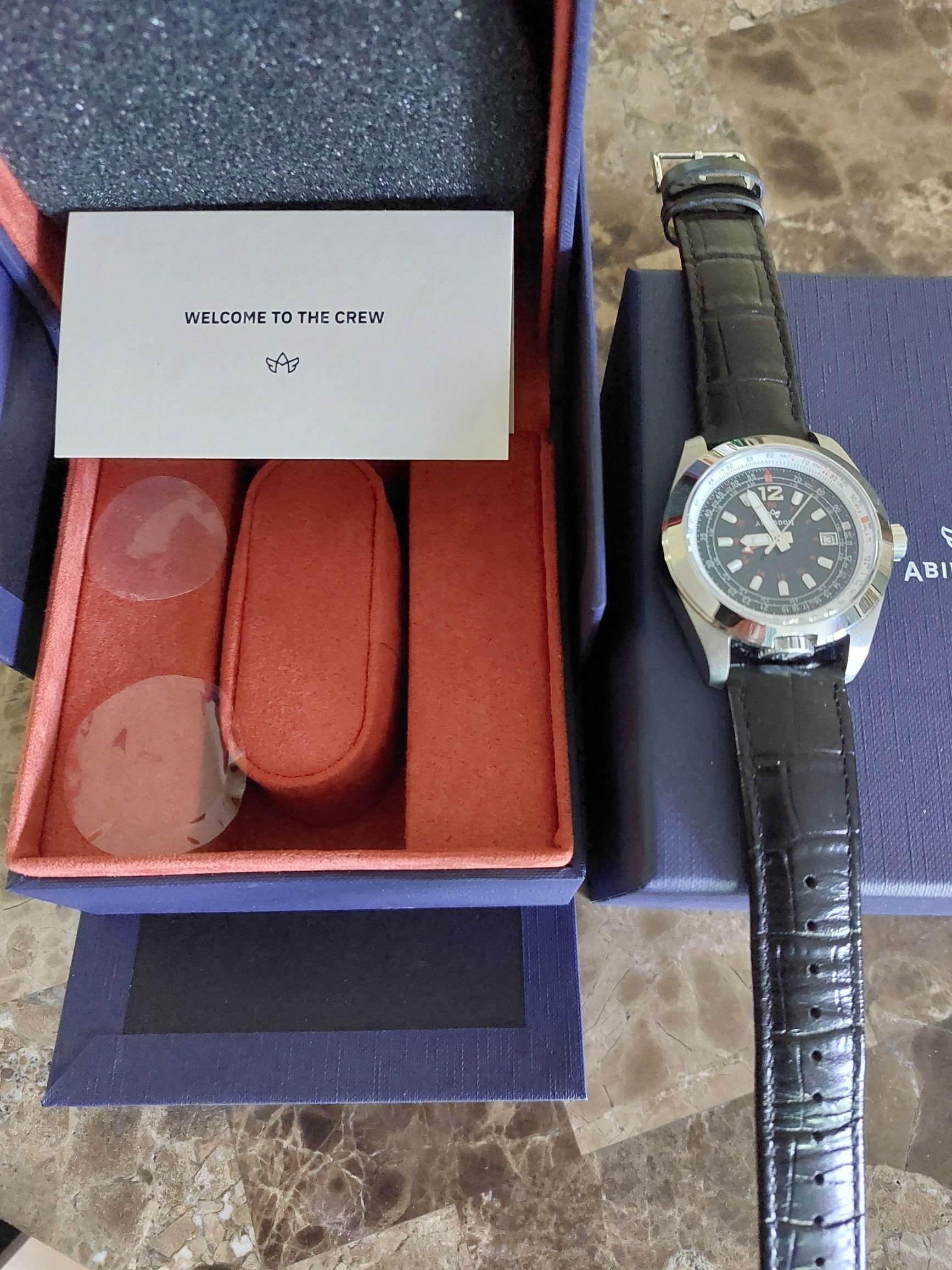 Pre-Owned Abingdon Co Amelia Black True Pilot/GMT For Sale