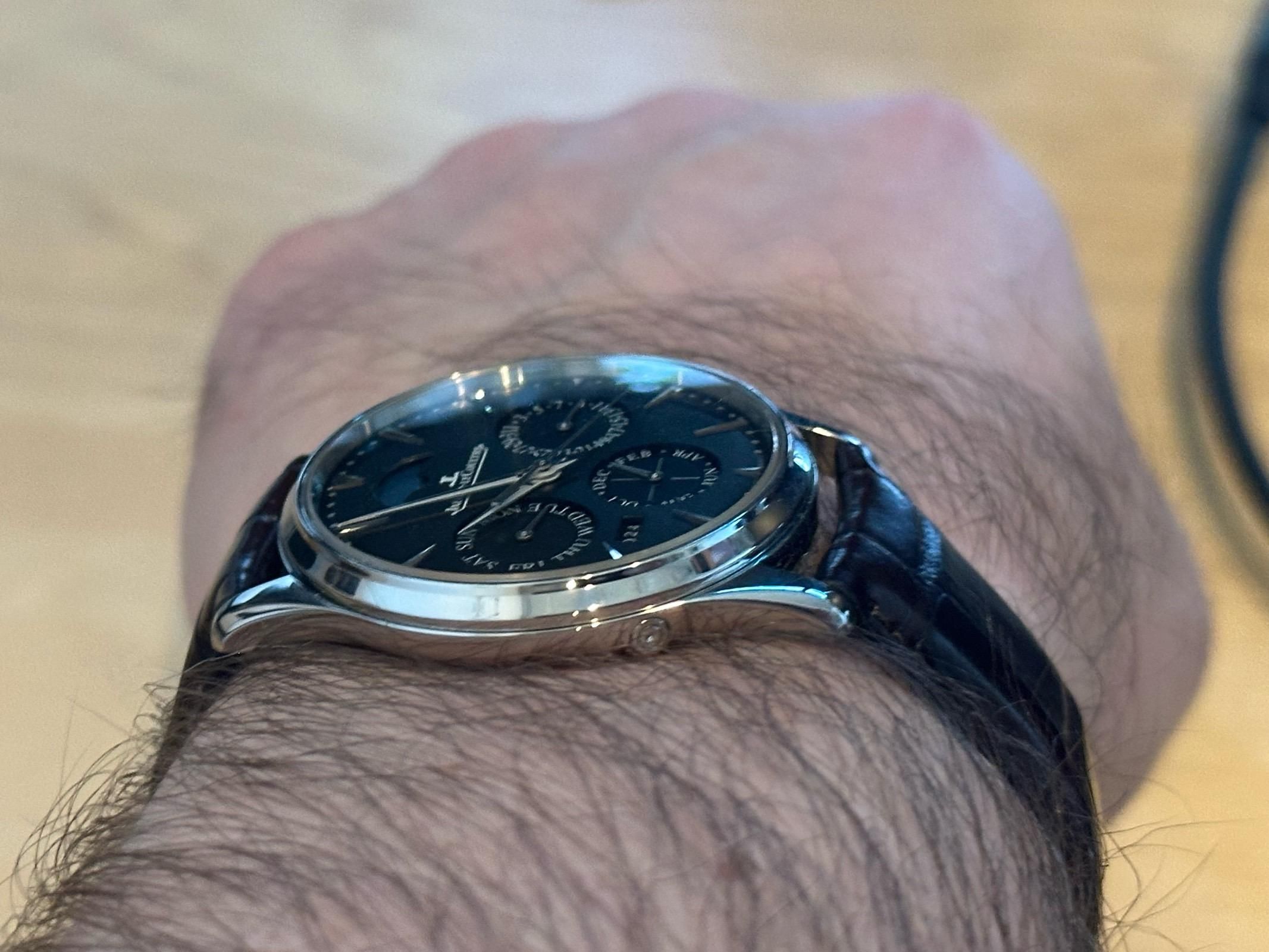 39mm jlc ultra thin on a 20 cm wrist | WatchCrunch