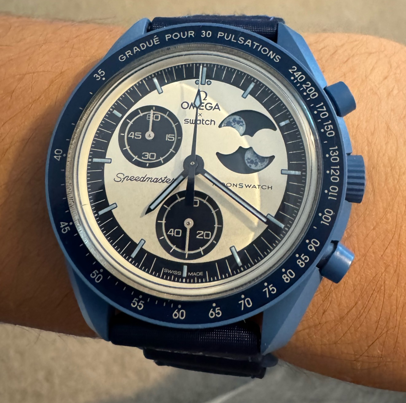 Moonswatch Super Blue Moon | WatchCrunch
