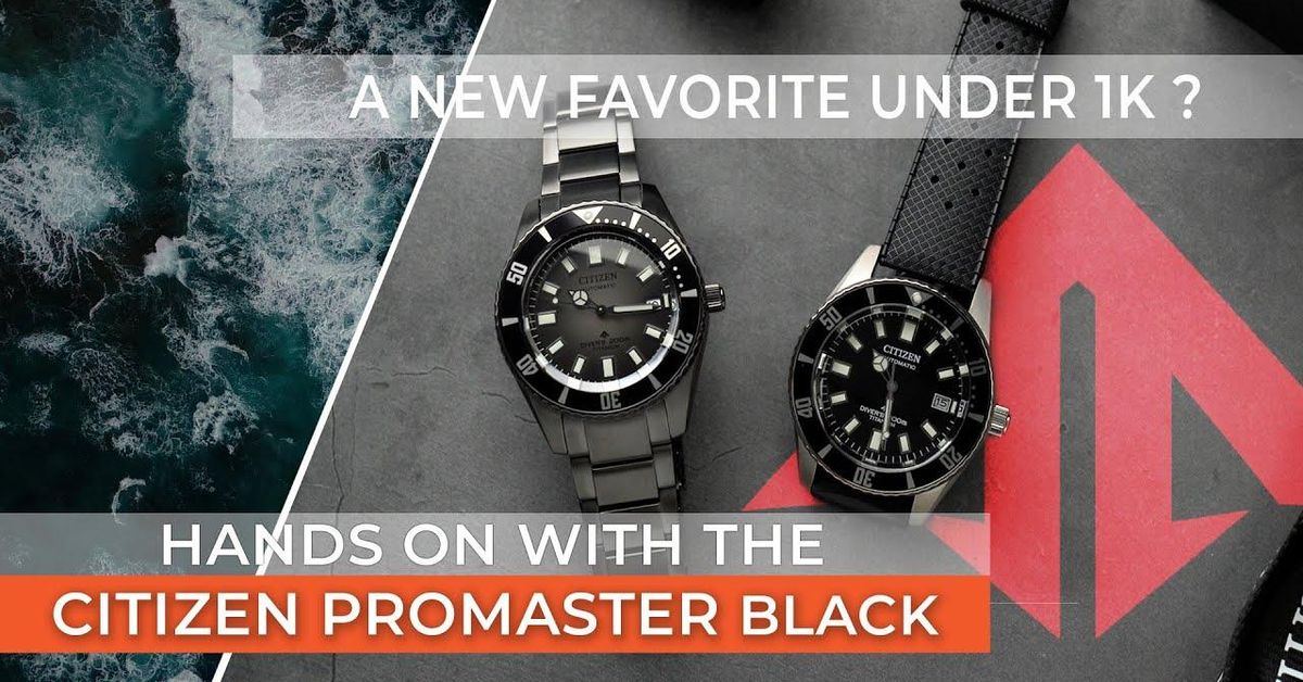 New Video, hands on with the Citizen ProMaster Fujisibo black | WatchCrunch