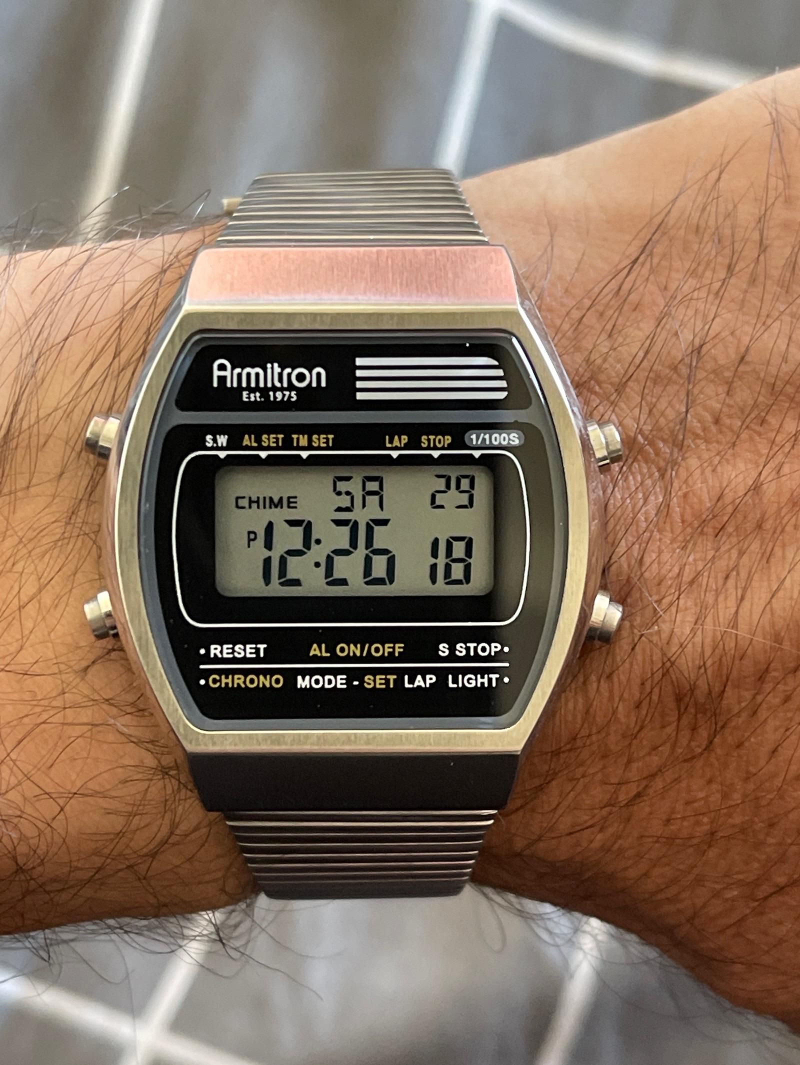 Armitron Sport Retro Men's Digital Chronograph Bracelet Watch, 40/8487 ...