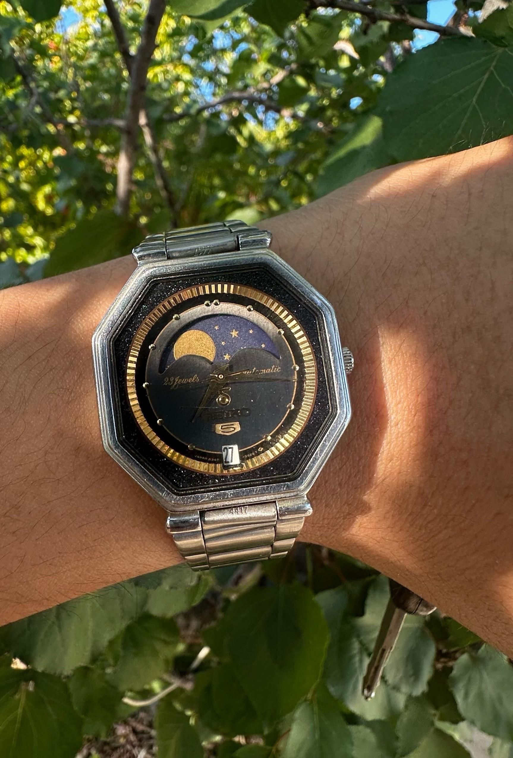 The only automatic moonphase watch from Seiko - 1986 Seiko 6347-5000 ...